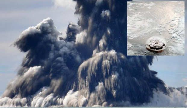 Scary Ish: Most Violent Underwater Volcanic Eruption Captured In Tonga ...