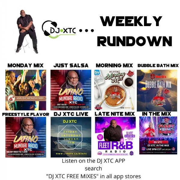 DJ XTC WEEKLY RUNDOWN