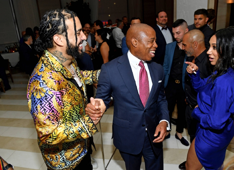 Eric Adams Parties With French Montana Ahead Of "Montega" Release